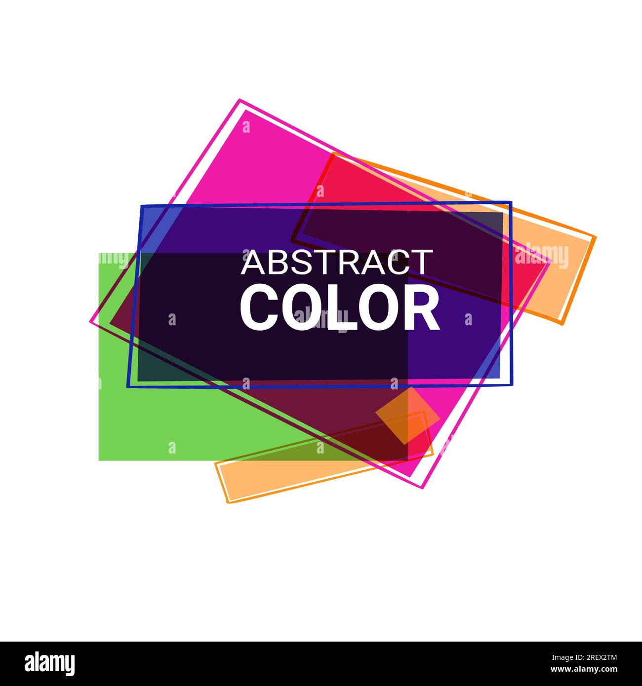 Abstract graphic forms. Magenta, green, blue Stock Vector Image & Art ...