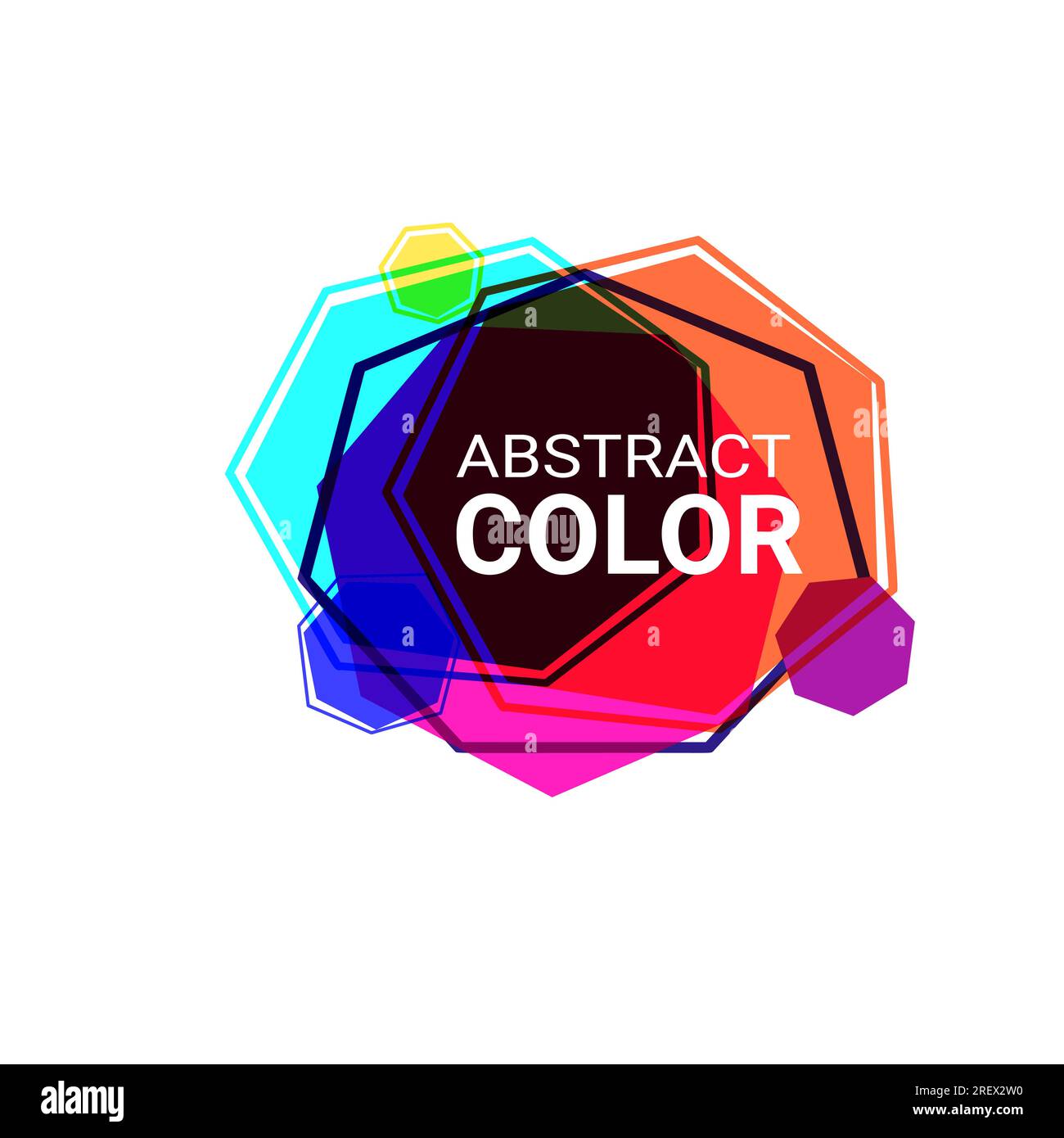 Abstract graphic forms. Orange, cyan, blue Stock Vector Image & Art - Alamy