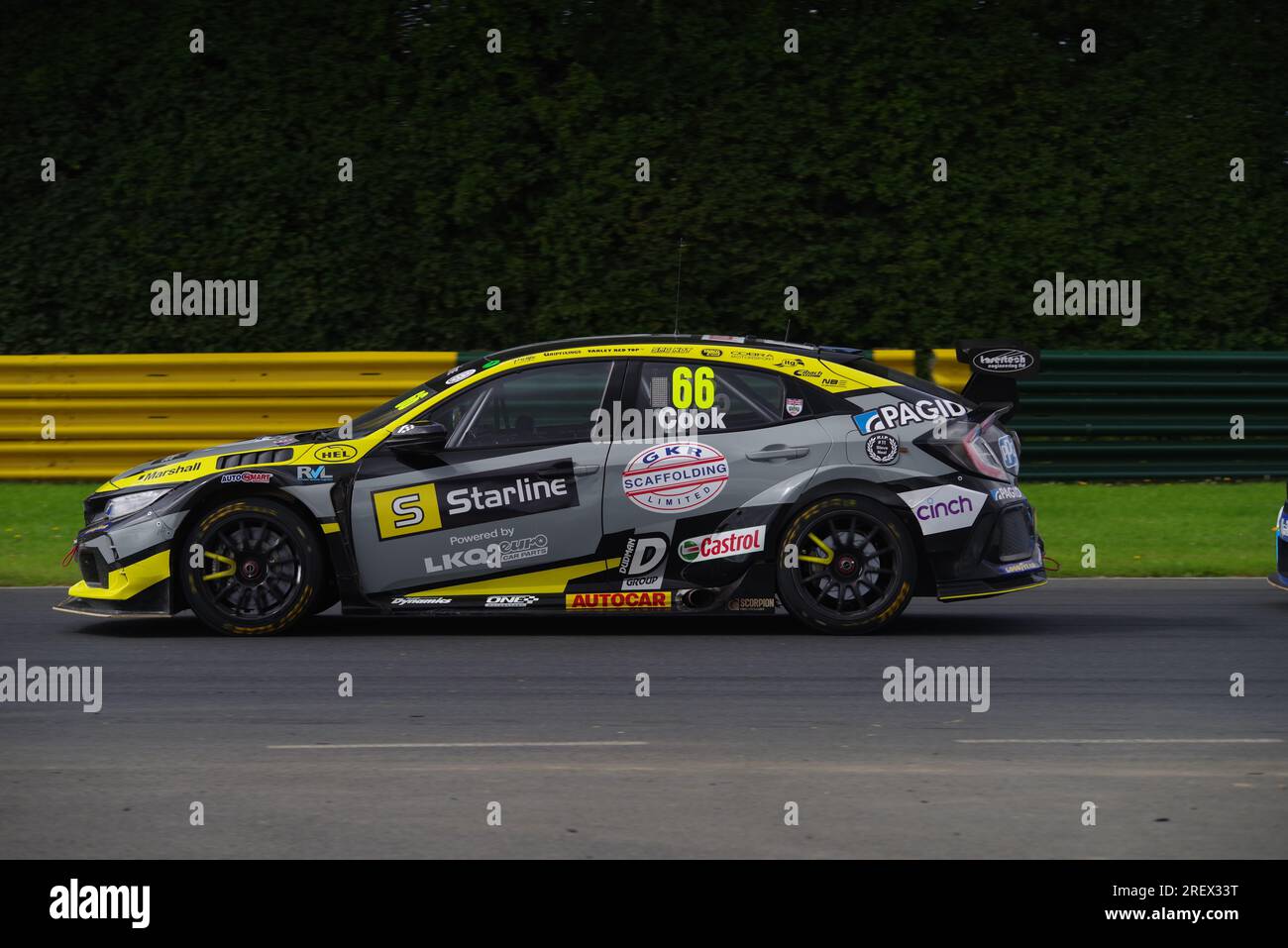 Dalton on Tees, 30 July 2023. Josh Cook driving a Honda Civic Type R ...