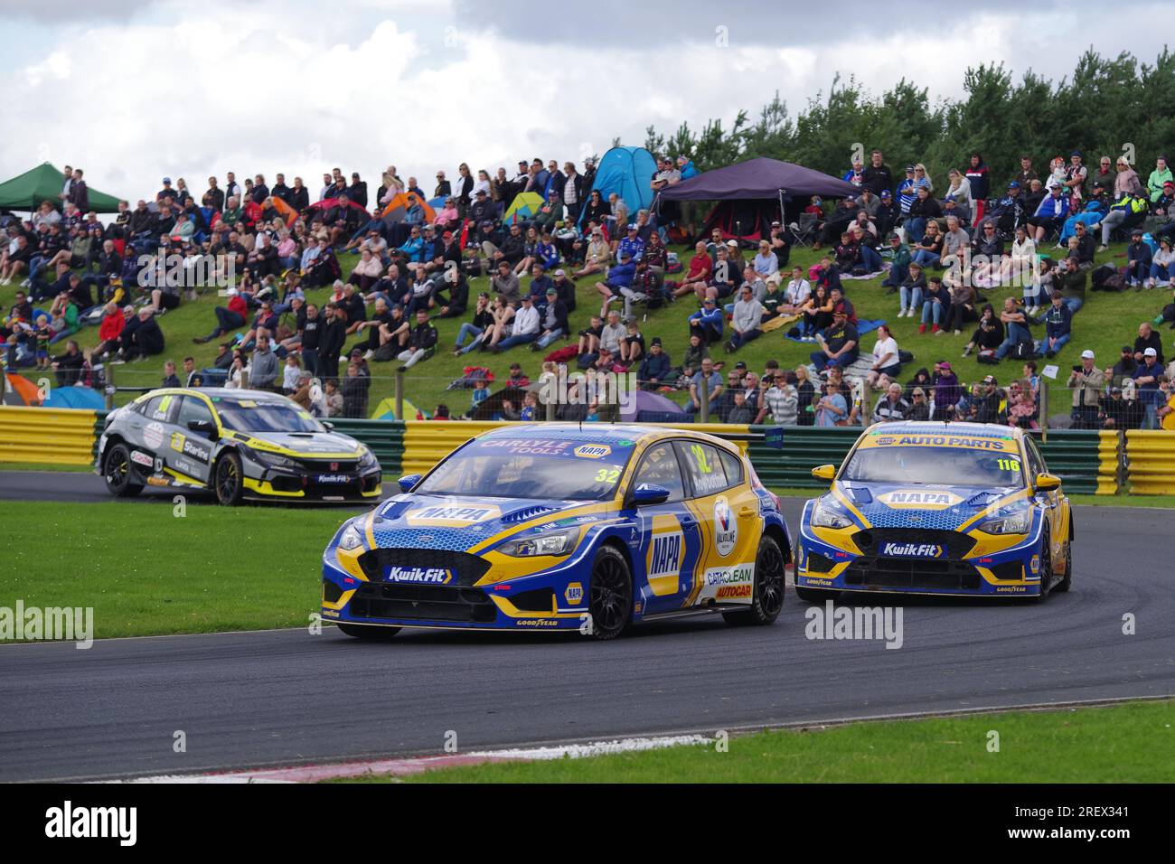 Dalton on Tees, 30 July 2023. Daniel Rowbottom driving a Ford Focus ST ...