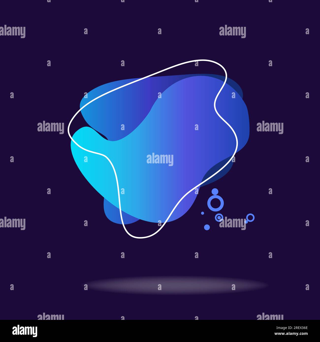 Dynamic water blob logo hi-res stock photography and images - Alamy