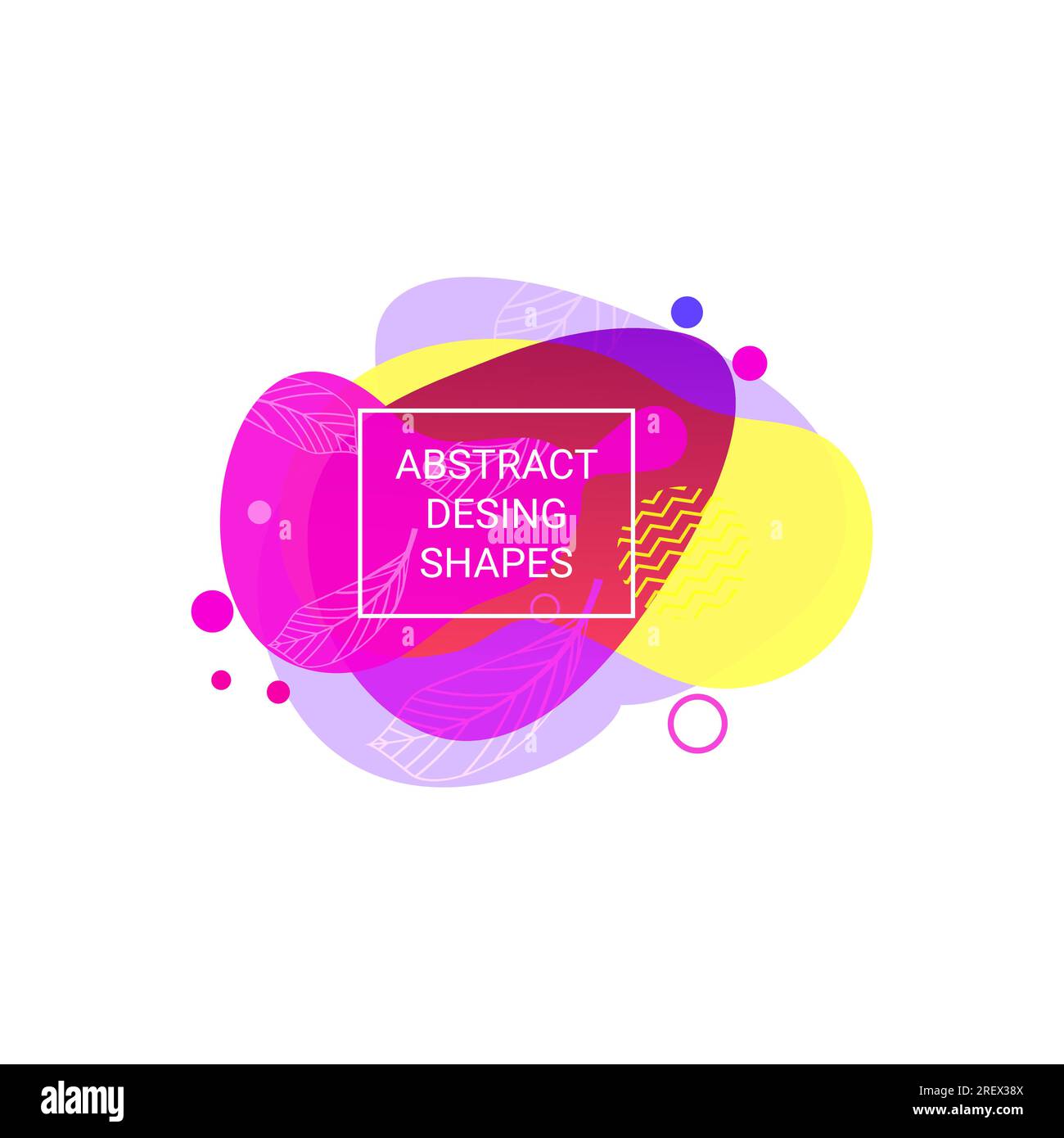 Colorful liquid shapes with text Stock Vector Image & Art - Alamy