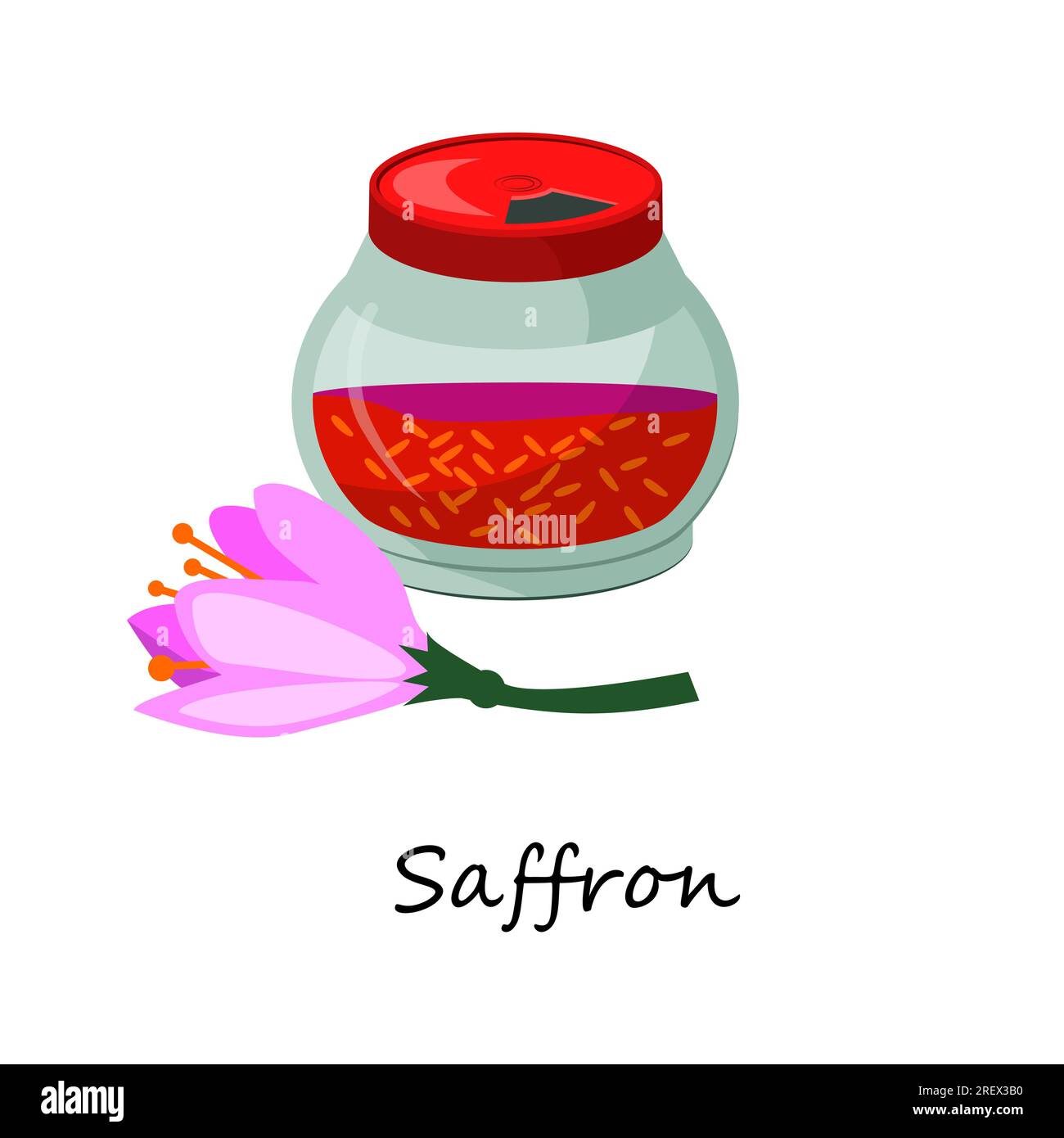Saffron flavour Stock Vector Images - Alamy