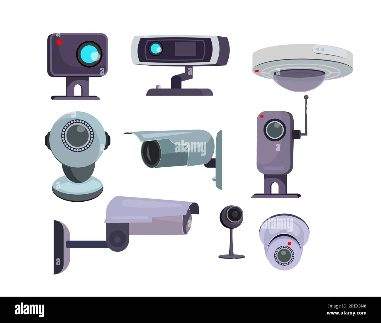 Video surveillance camera building Stock Vector Images - Alamy