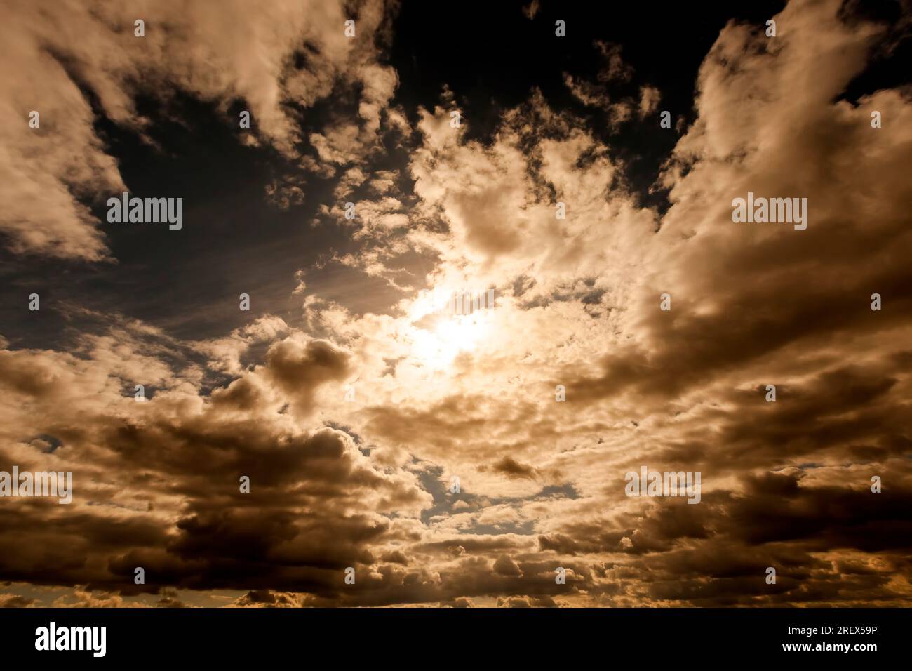 beautiful sunny weather with sunlight illuminating the sky Stock Photo ...