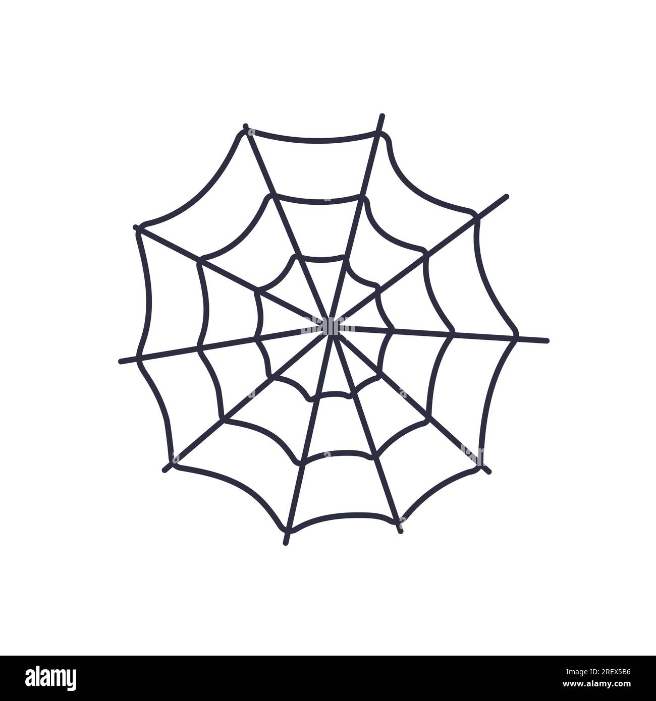 Spider web black white background, isolated vector illustration simple ...