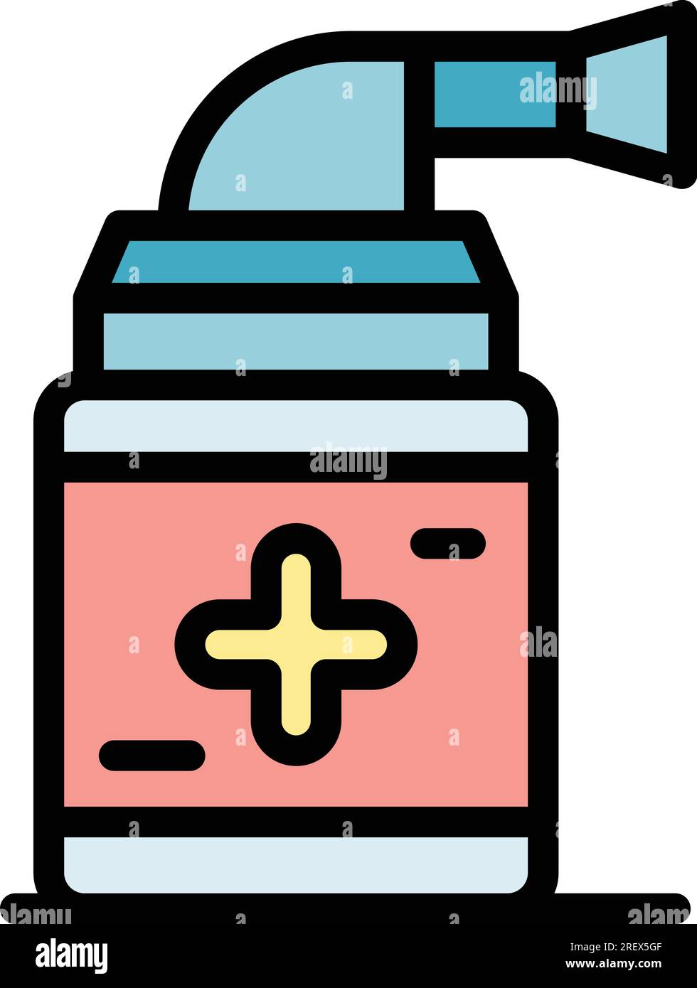 Respiratory equipment icon outline vector. Medical mask. Hospital ...