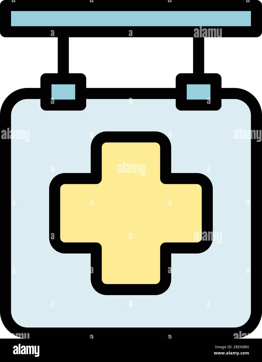 Medical board icon outline vector. Health doctor. Clinic patient color ...