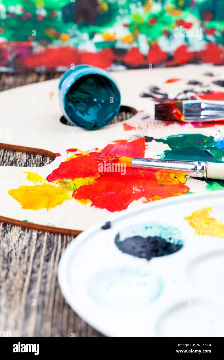 acrylic paints for creative drawing, the creative process of drawing by ...