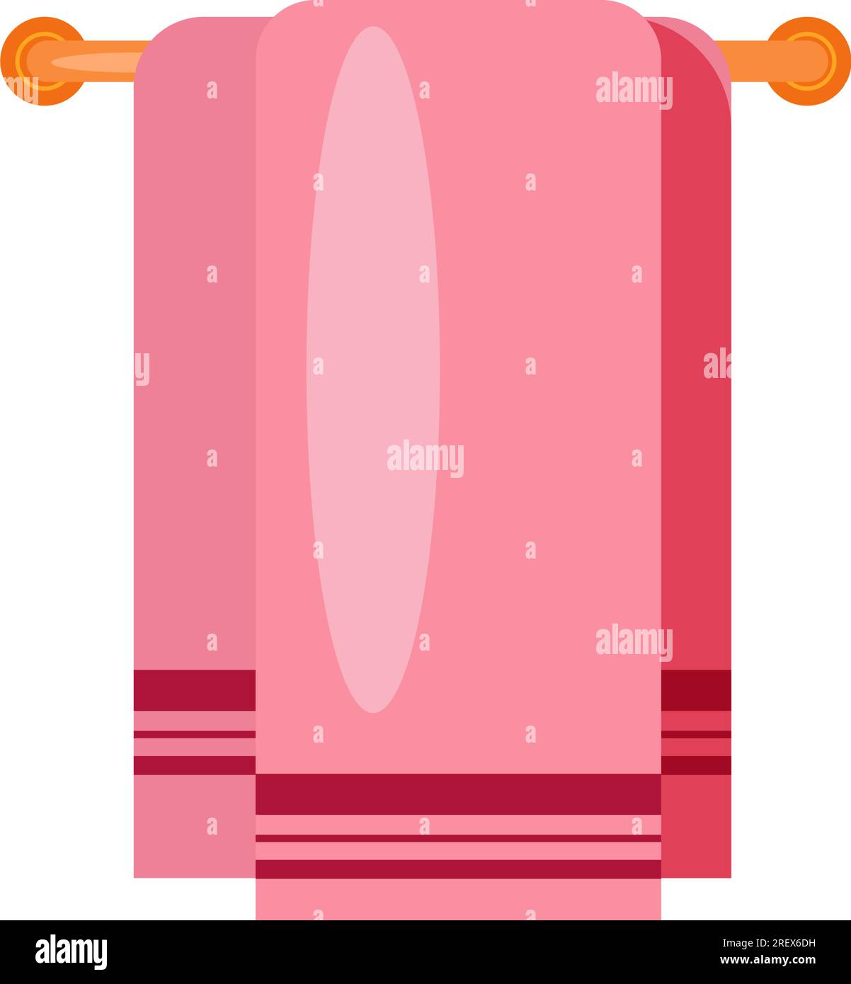 Towel on hanger flat Cut Out Stock Images & Pictures - Alamy