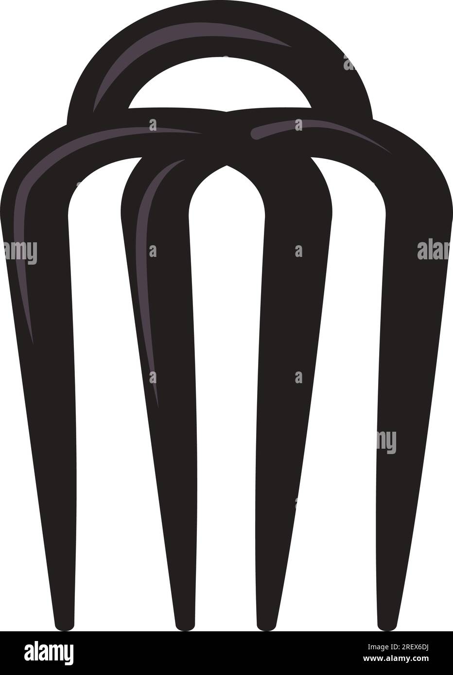 Plastic hair pick flat icon Stock Vector Image & Art - Alamy