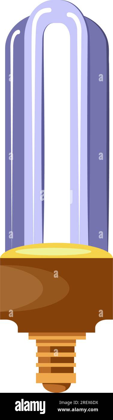 Compact fluorescent lamp flat icon Stock Vector Image & Art - Alamy