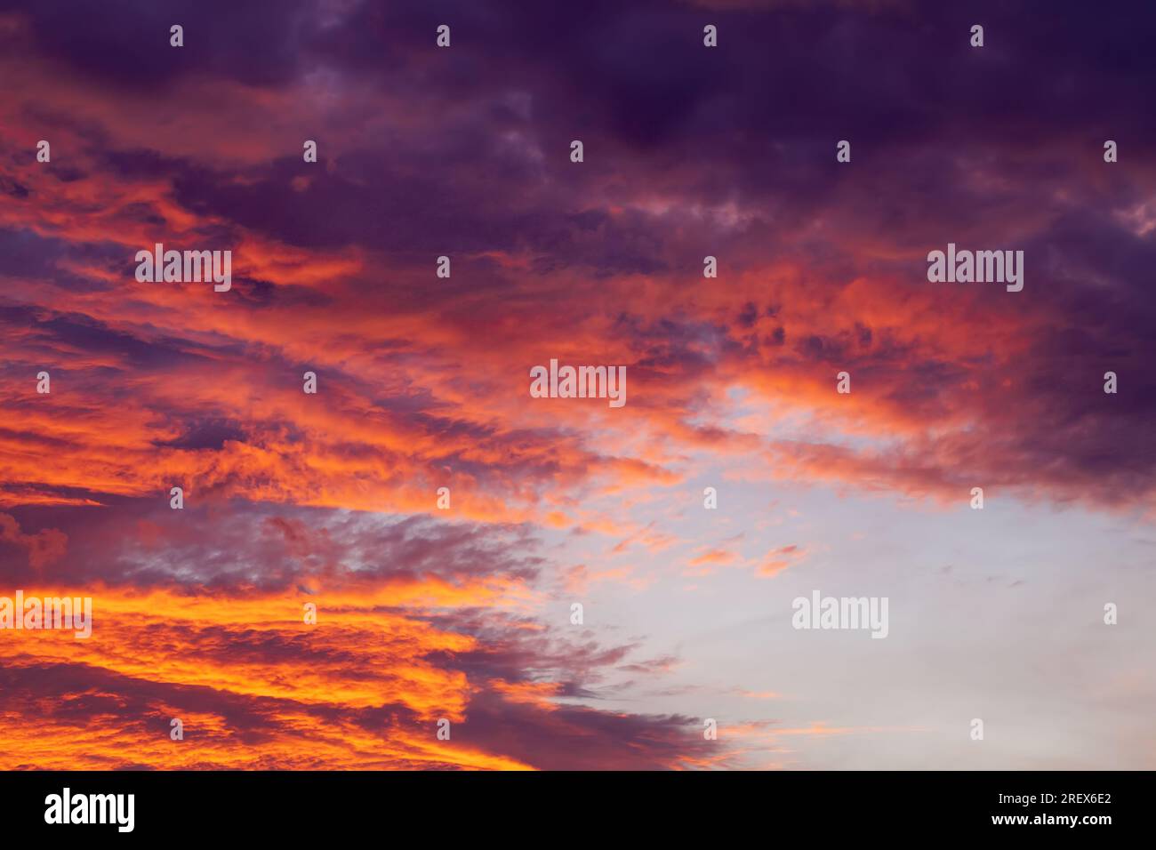 beautiful red bright clouds during sunset or sunrise, landscape in ...