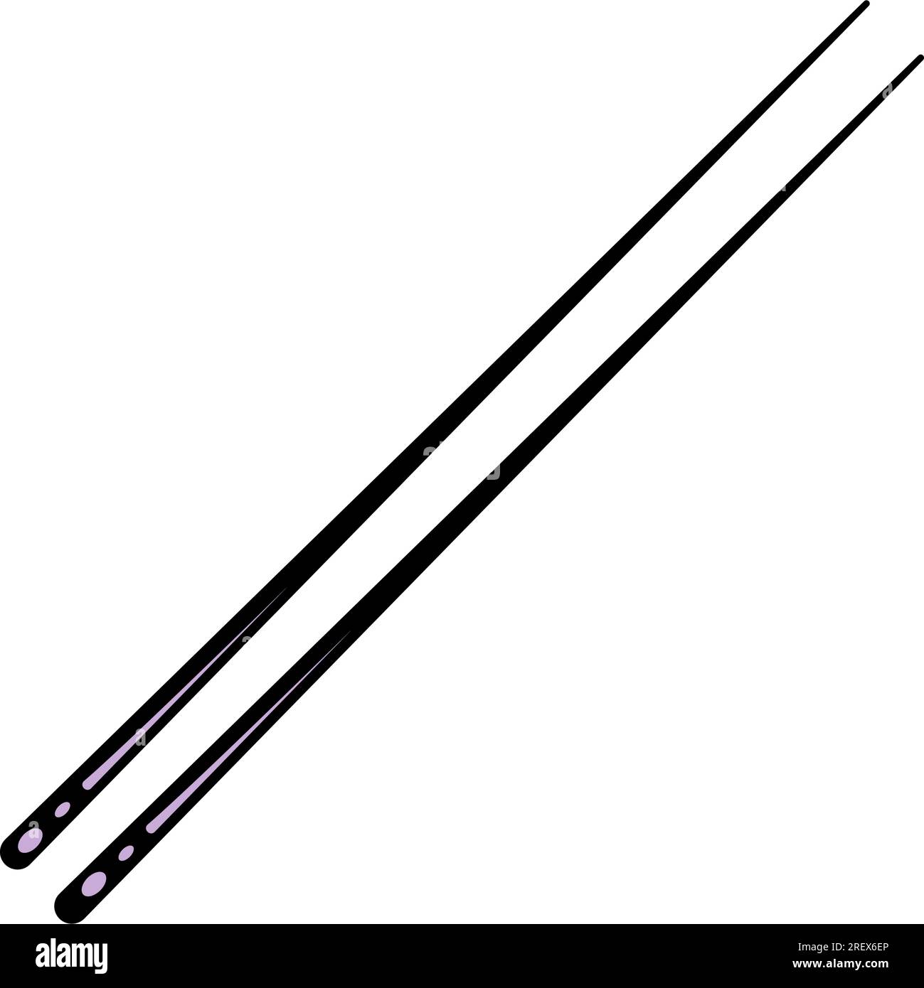 Two chopstick Stock Vector Images - Alamy