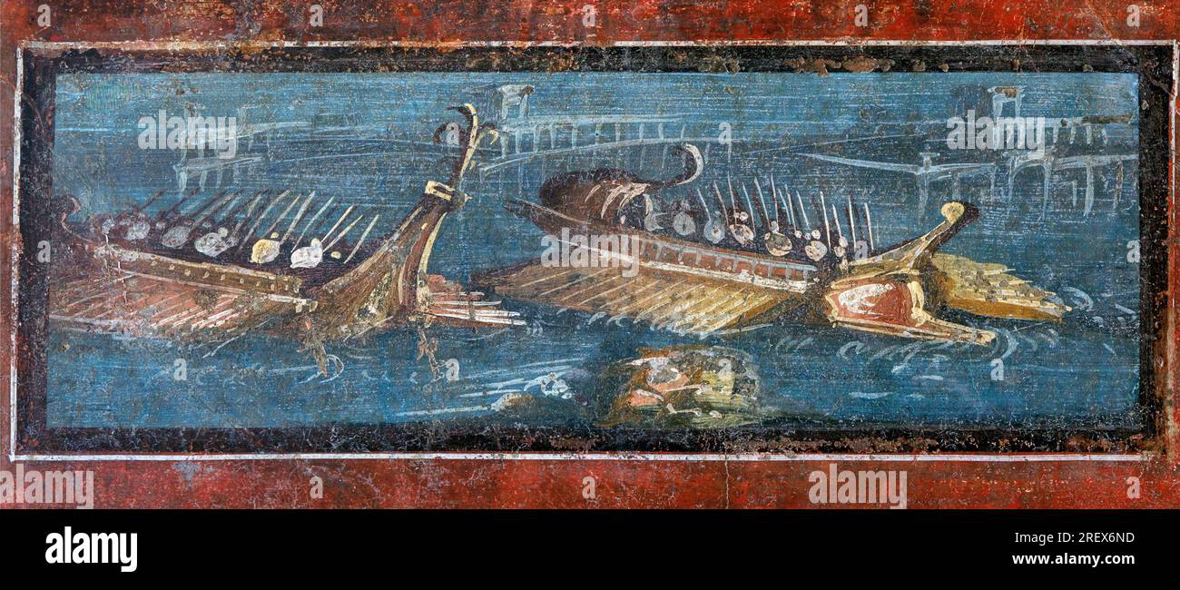 Roman ships pompeii hi-res stock photography and images - Alamy