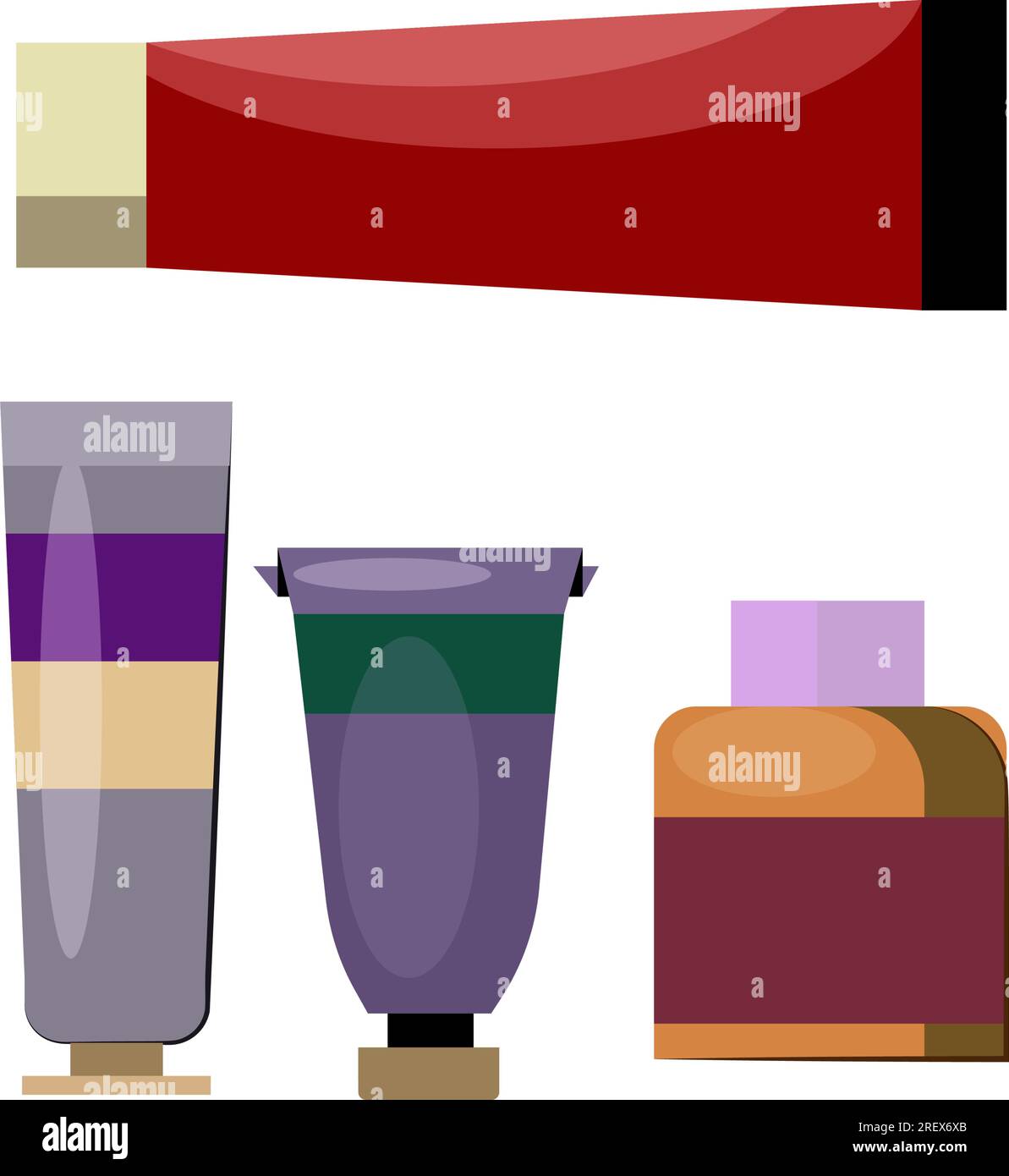 Artist group painting Stock Vector Images - Alamy