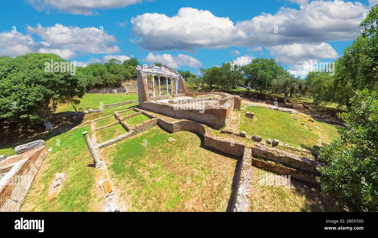 Apollonia archaeological site with remains of ancient streets, temples ...
