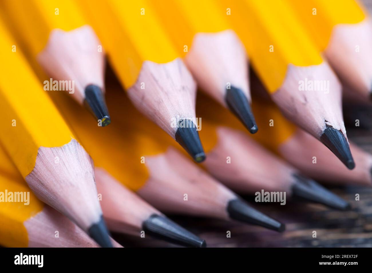 solid color wooden pencils with gray lead for drawing and creativity ...