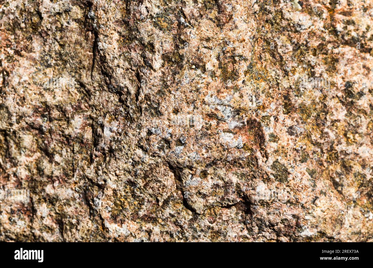 structure of large real stone having uneven rough structure, close up ...