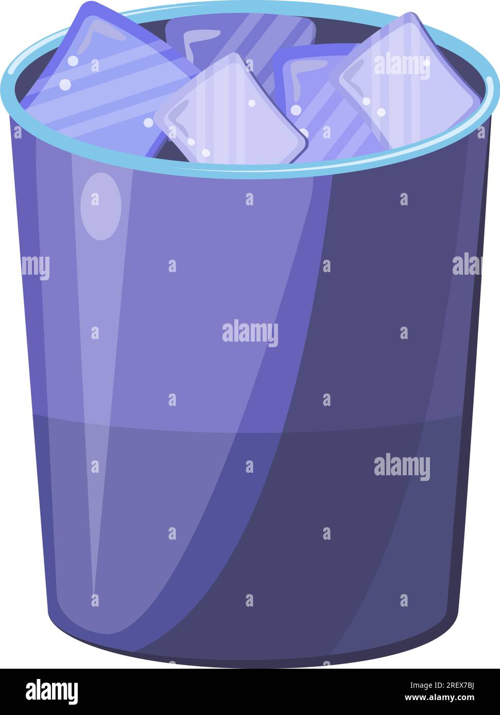 Single ice cube Stock Vector Images - Alamy