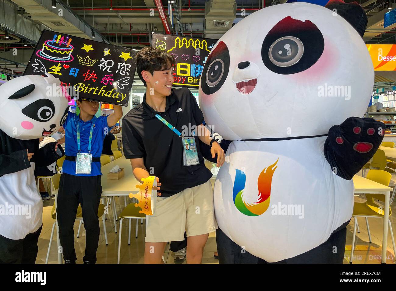 Chengdu, China's Sichuan Province. 30th July, 2023. Water polo player ...