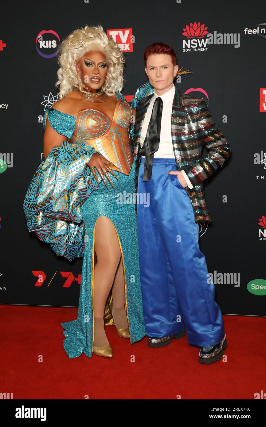 Sydney, Australia. 30th July 2023. RuPaul's Drag Race Down Under, L-R ...
