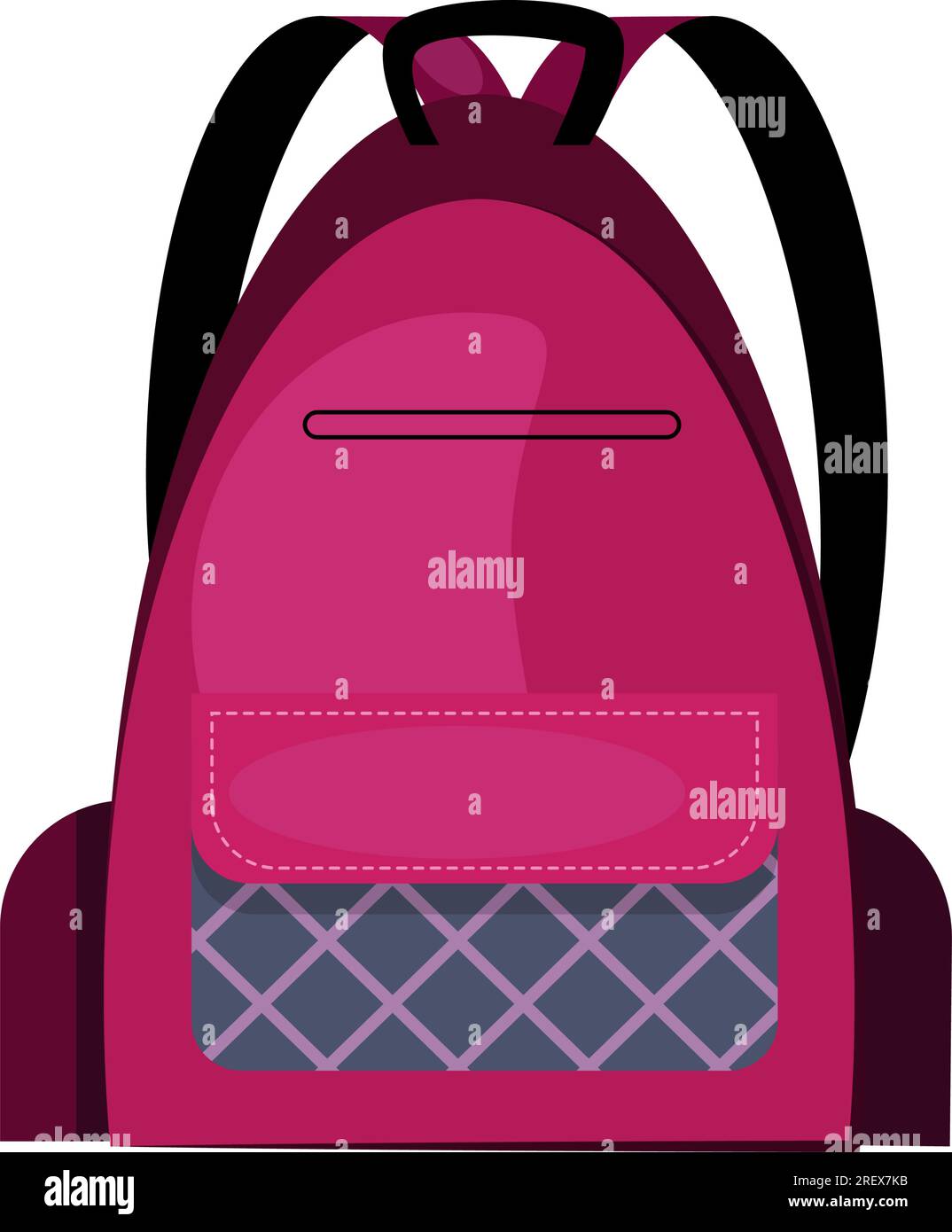 Pink female backpack flat hi-res stock photography and images - Alamy