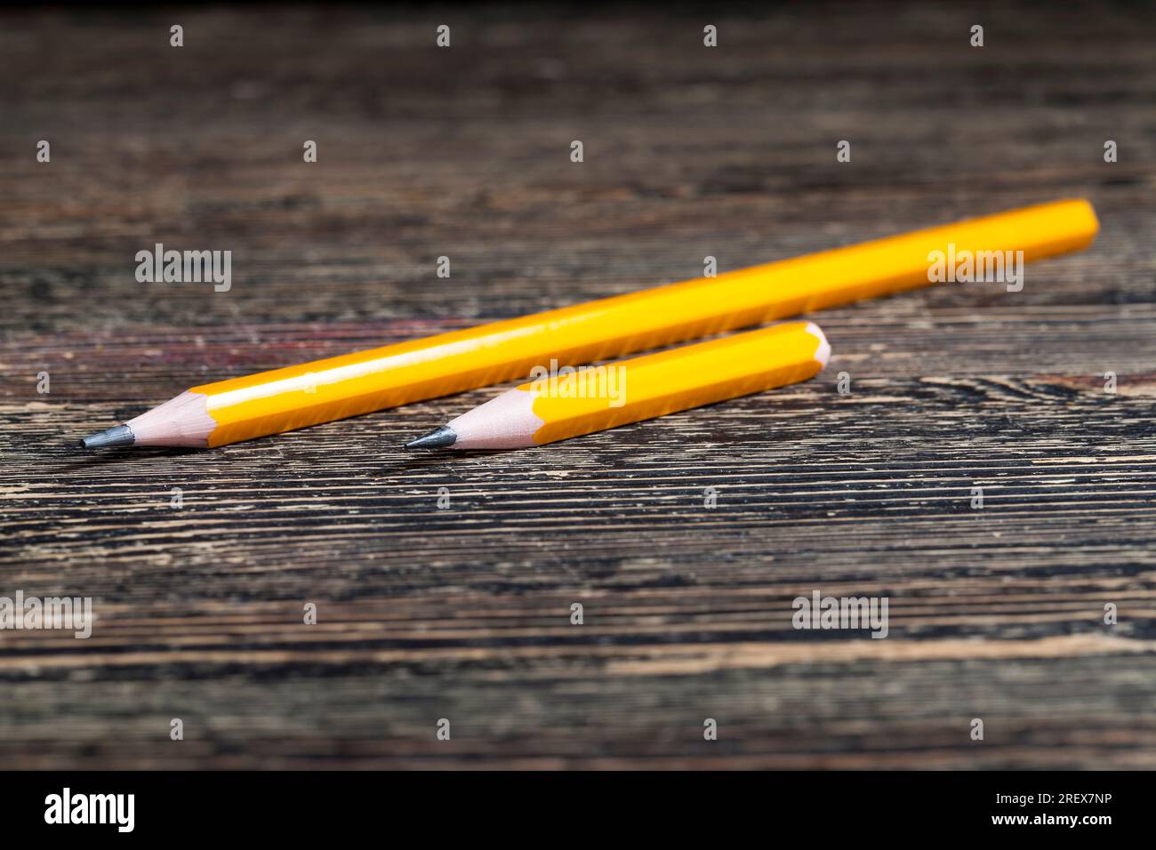 solid color wooden pencils with gray lead for drawing and creativity ...