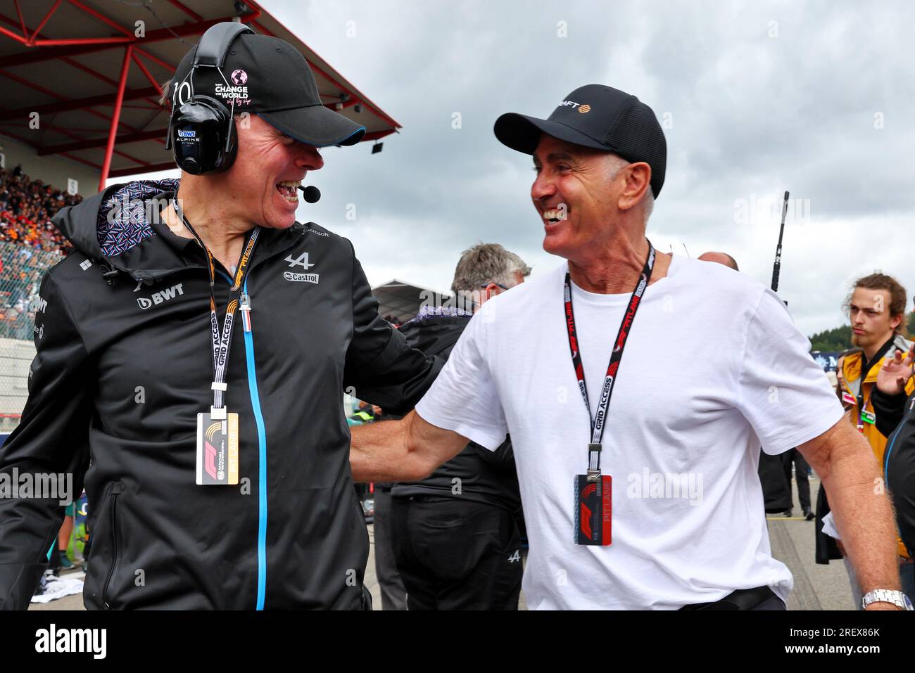 Spa Francorchamps, Belgium. 30th July, 2023. (L to R): Alan Permane ...