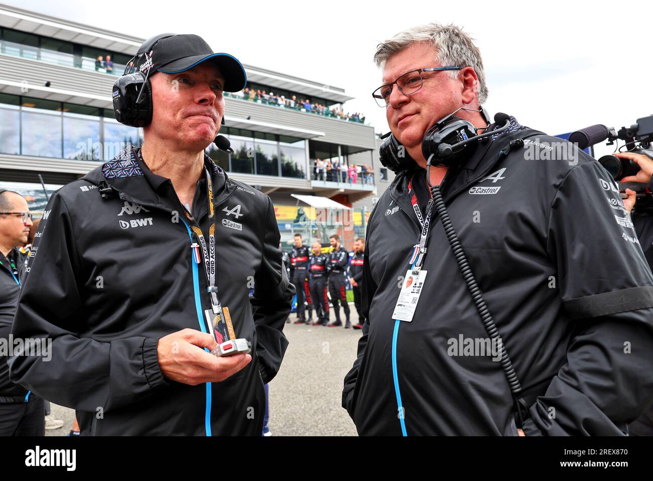 Spa Francorchamps, Belgium. 30th July, 2023. (L to R): Alan Permane ...