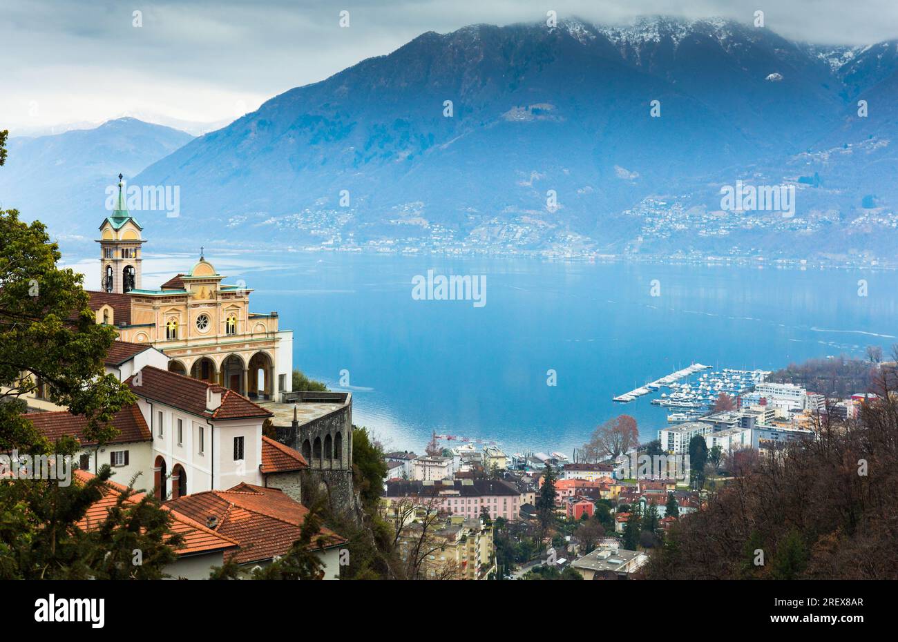 sanctuary of Madonna del Sasso in Orselina above city is the principal ...