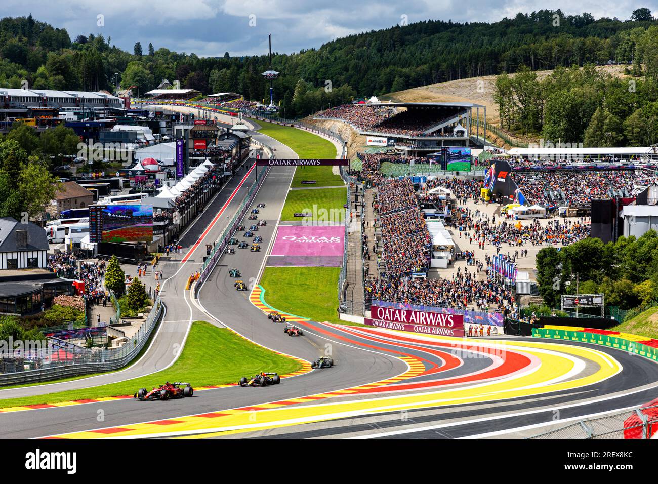 SPA - Overview of the circuit during the Grand Prix of Belgium at the ...