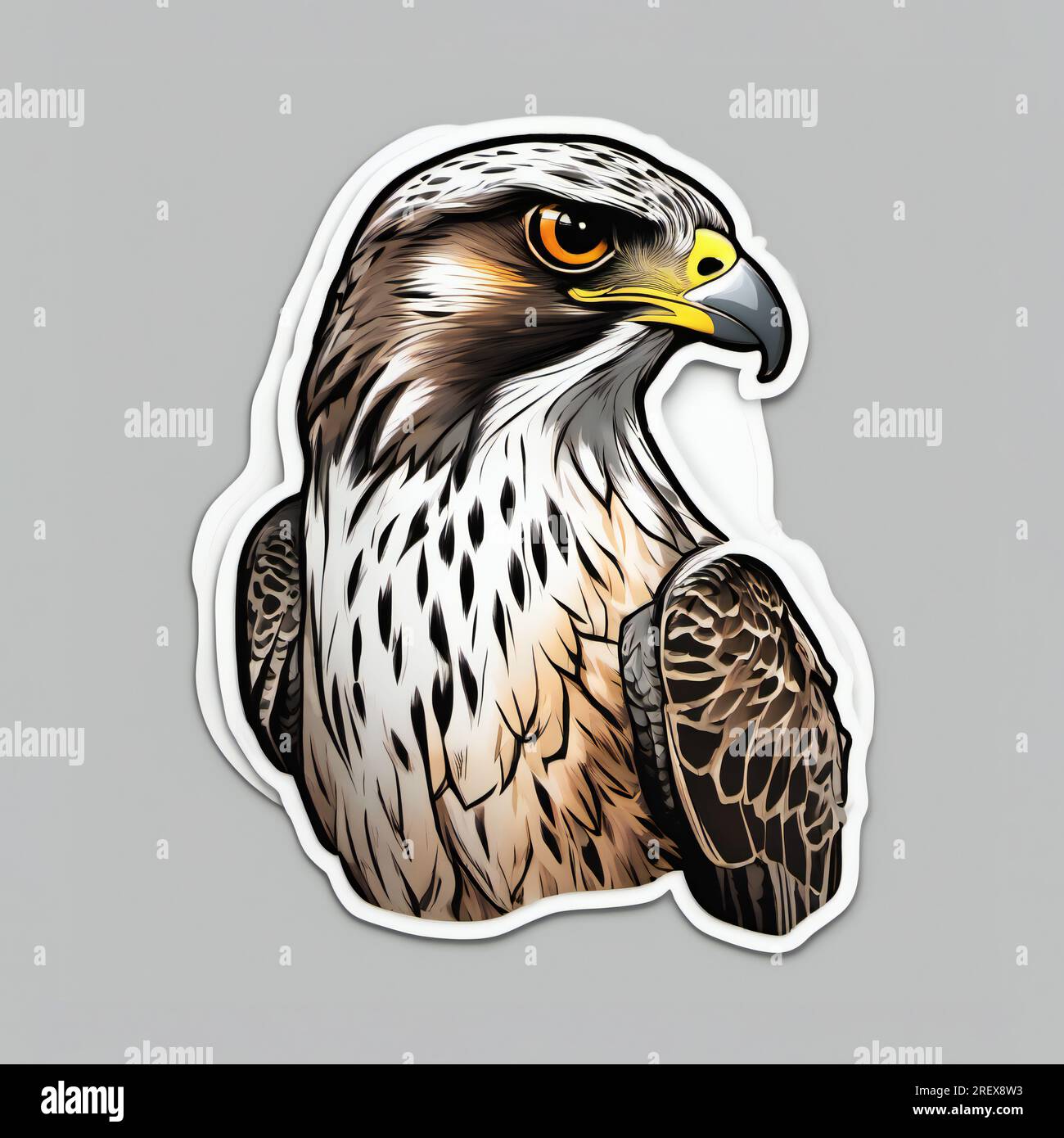 Falcon portrait badge hi-res stock photography and images - Alamy
