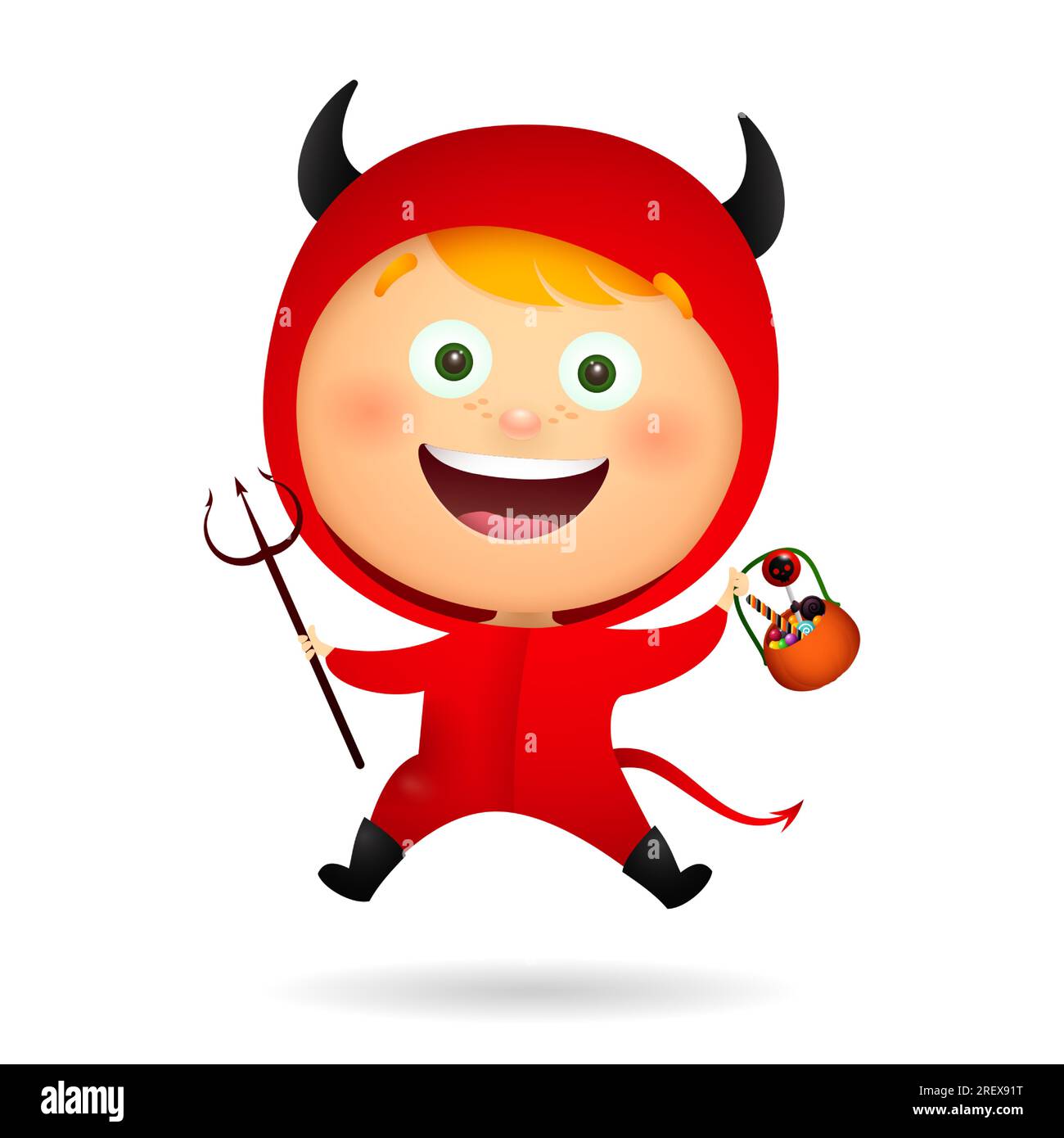 The little devil logo Stock Vector Images - Alamy