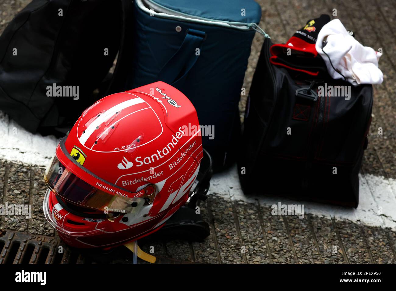 Spa Francorchamps, Belgium. 30th July, 2023. The helmet of Charles ...