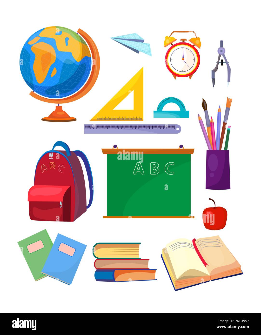 School subjects set Stock Vector Image & Art - Alamy