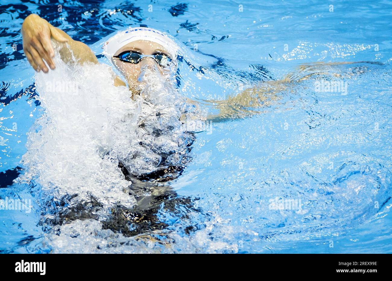 FUKUOKA - Kira Toussaint in action on the final 4 x 100 women's relay ...