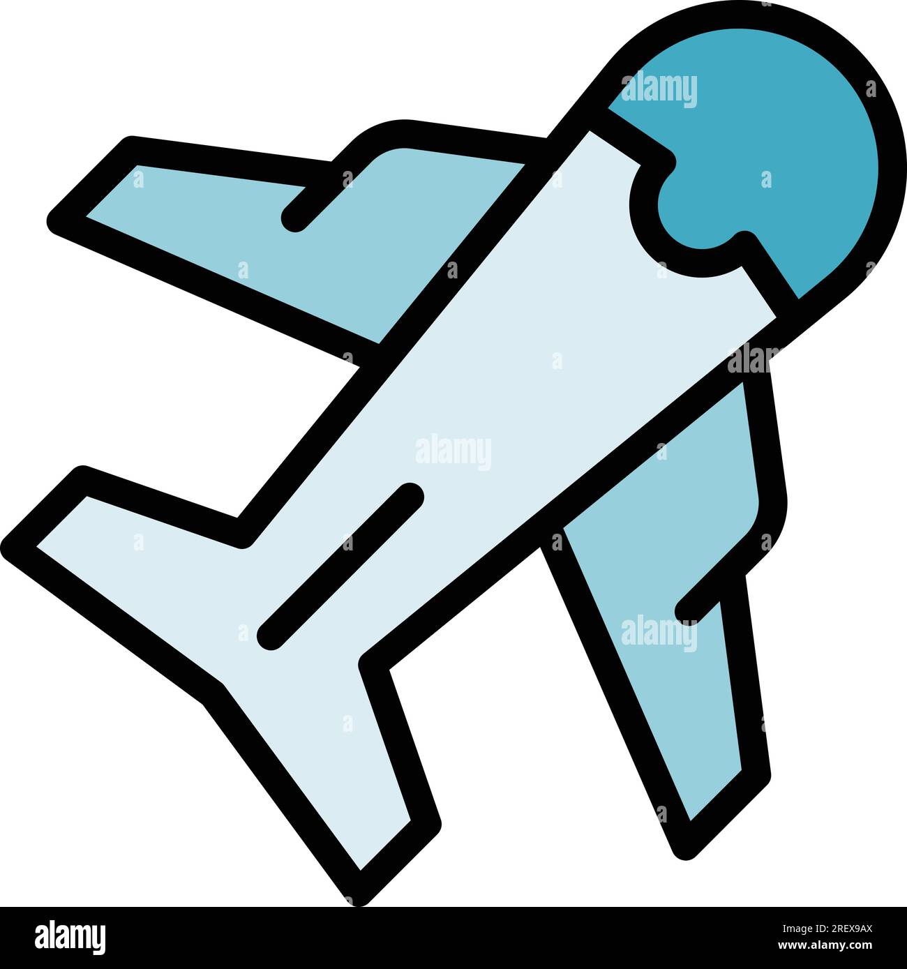 Airplane delivery icon outline vector. Parcel service. Package order ... Airplane delivery icon outline vector. Parcel service. Package order ...