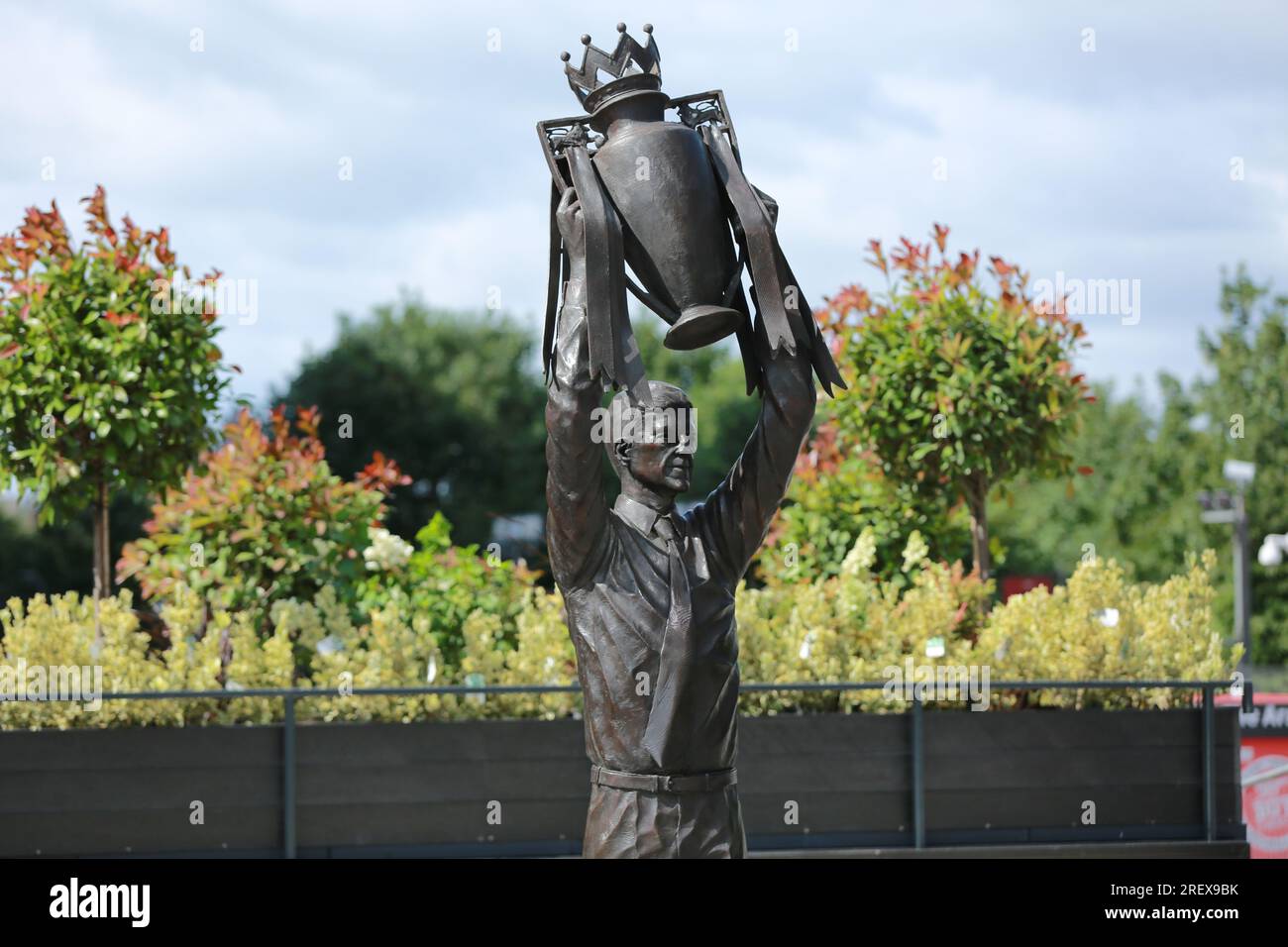 London, UK. 30 July 2023. Arsenal unveil Arsène Wenger statue outside ...