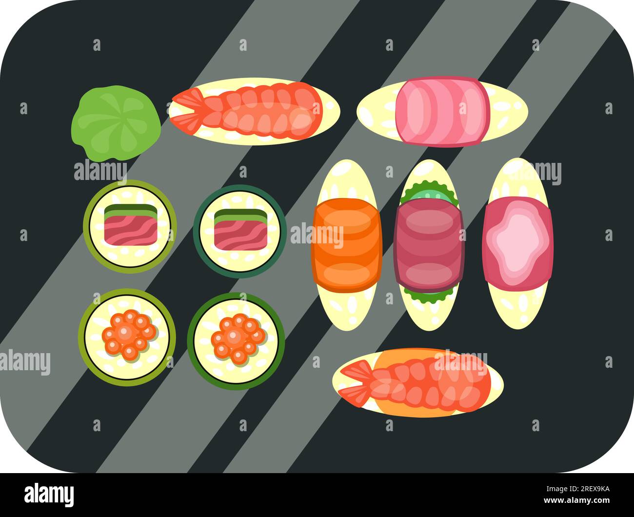 Top view tray traditional Stock Vector Images - Alamy