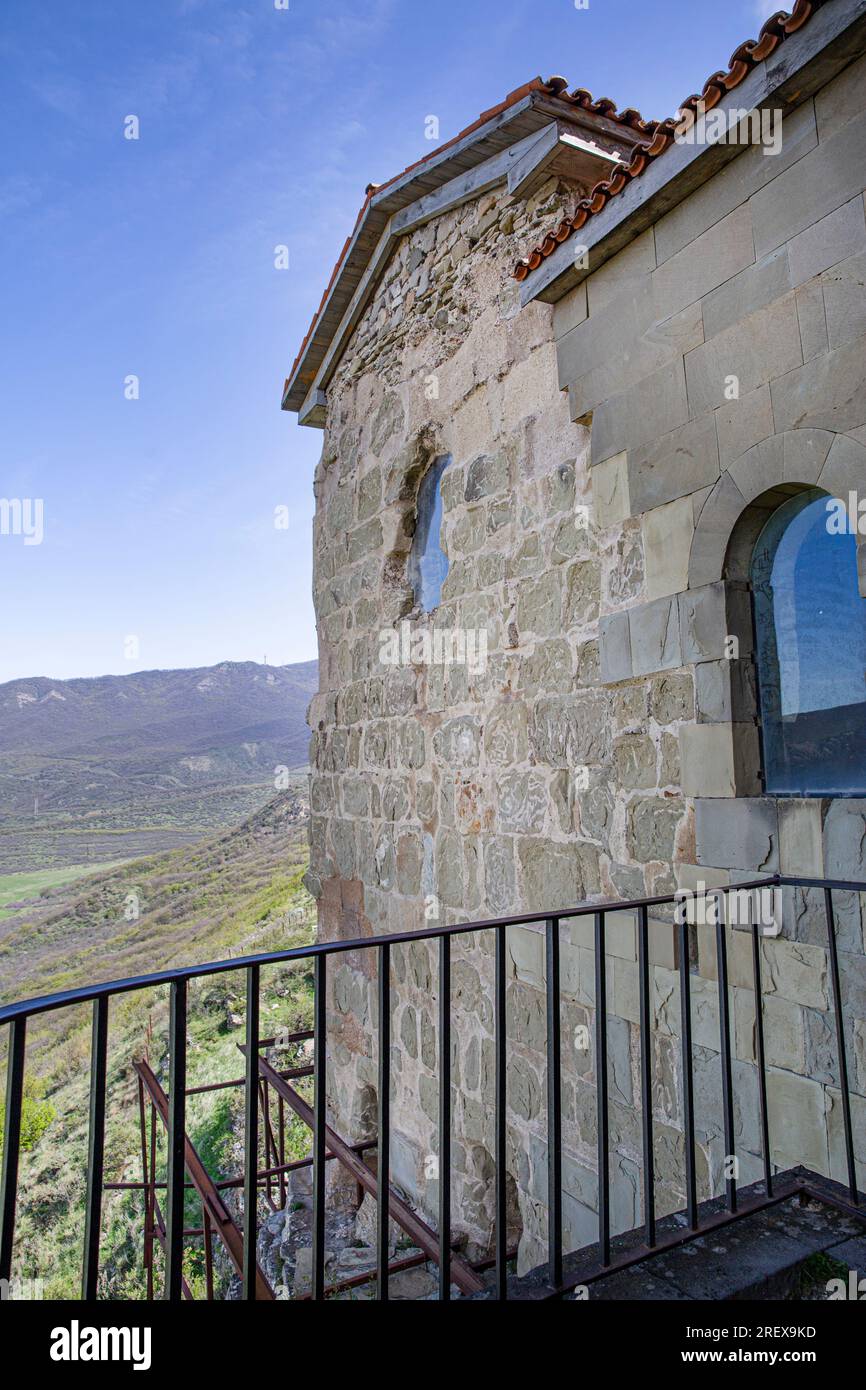 Monastery Jvari in Mtskheta In Georgia. Old orthodox church Stock Photo ...