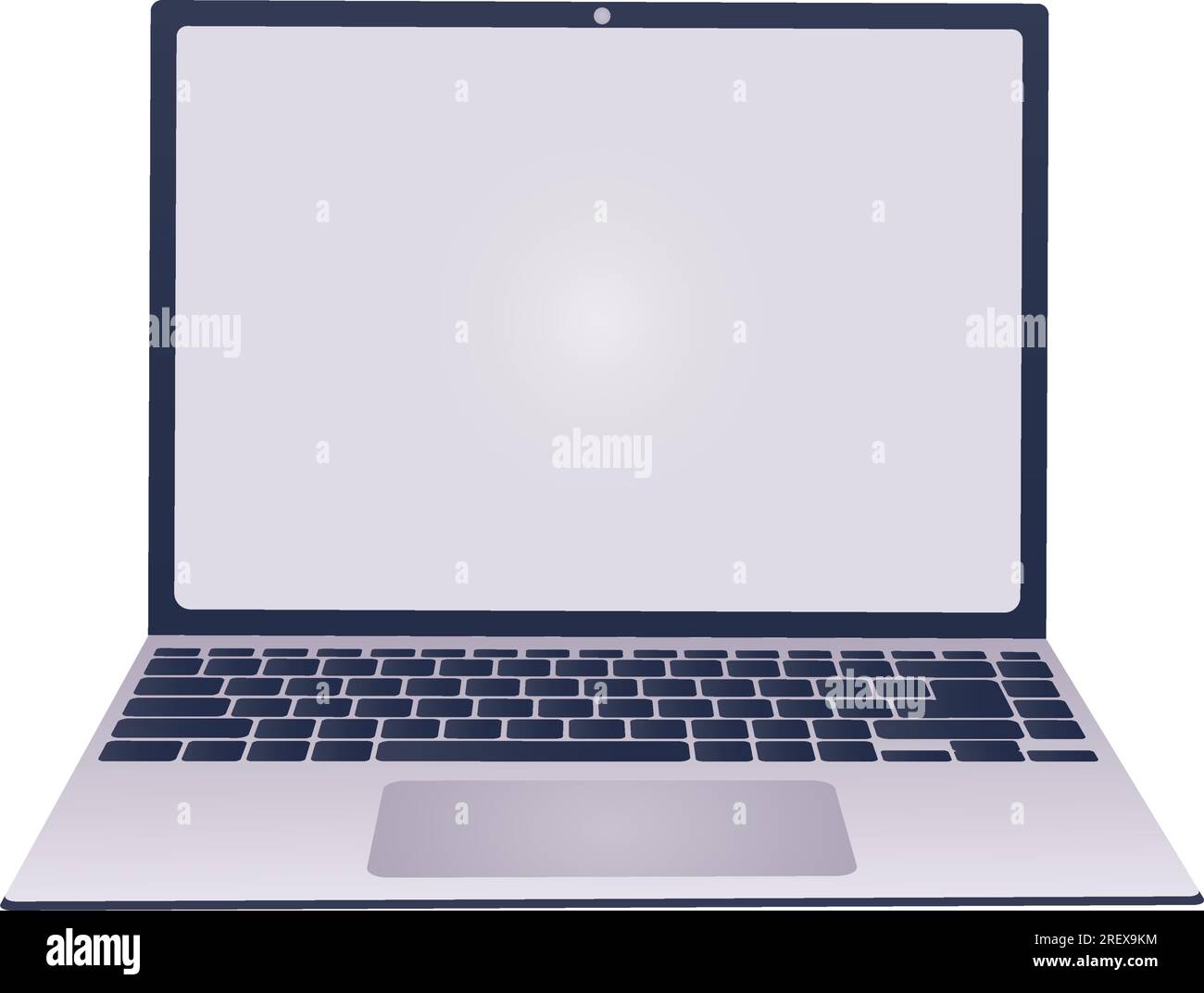 Laptop with blank screen. Vector Stock Vector Image & Art - Alamy