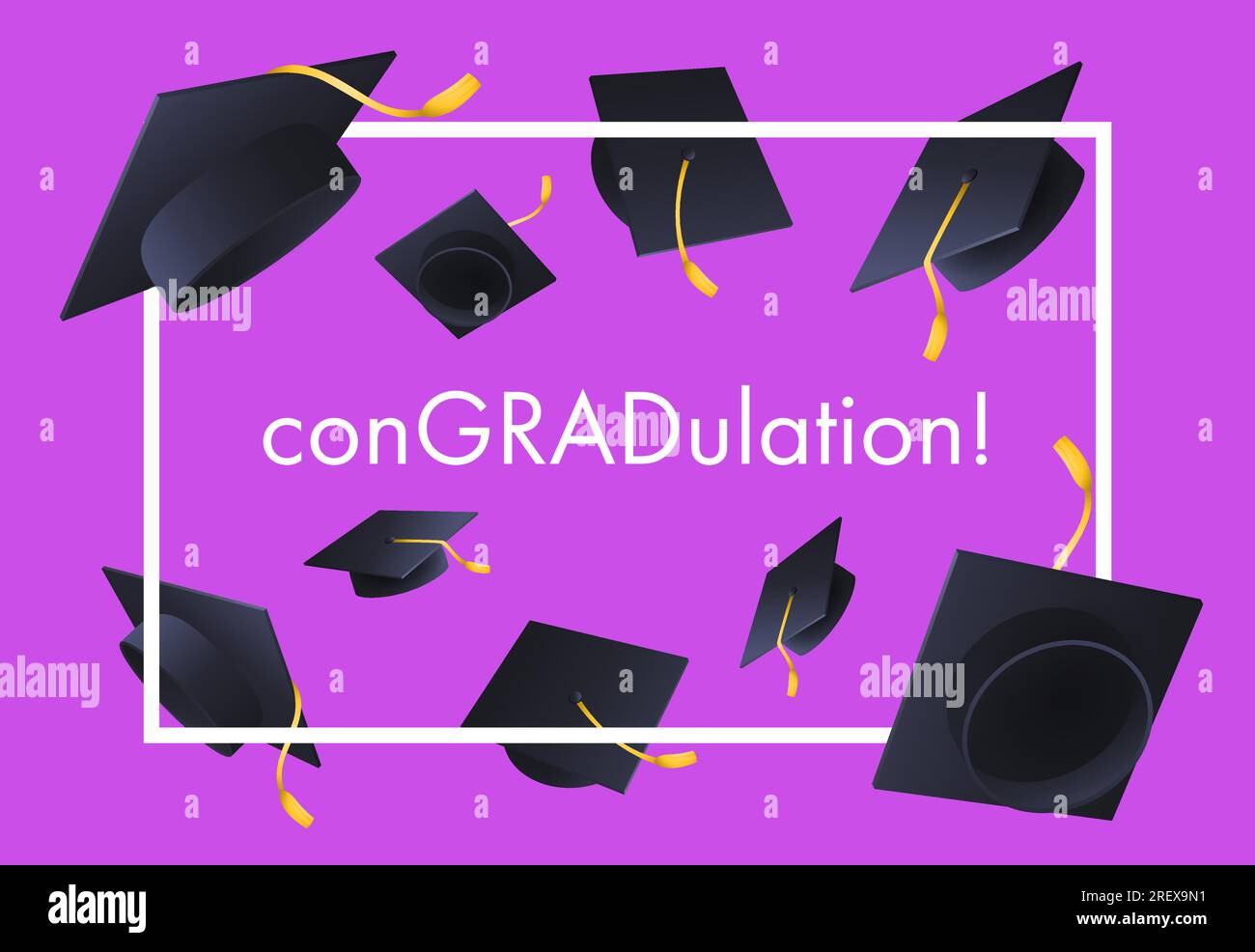 ConGRADulation festive banner design Stock Vector Image & Art - Alamy