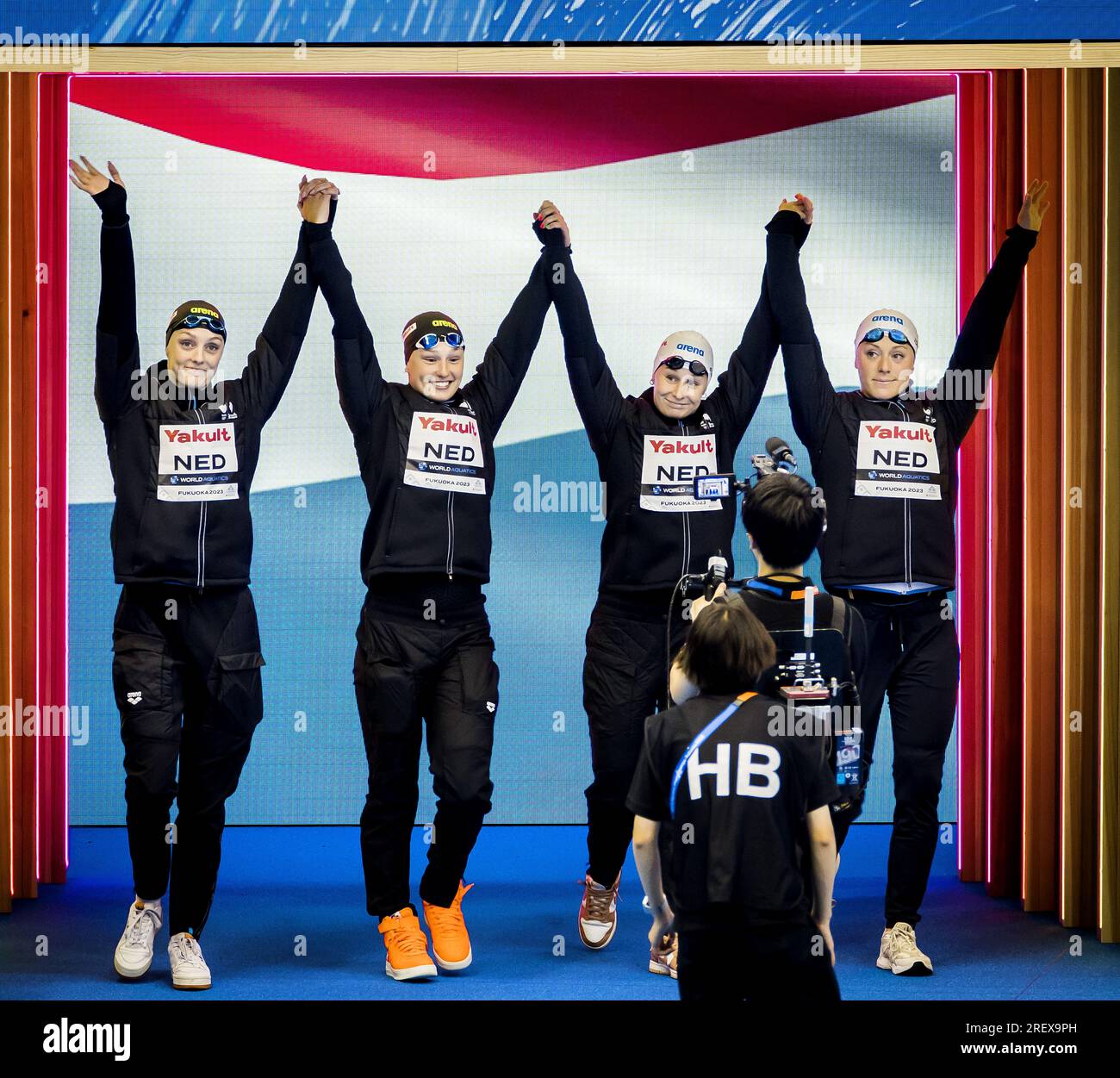 FUKUOKA - Marrit Steenbergen, Kim Busch, Tes Schouten and Kira ...