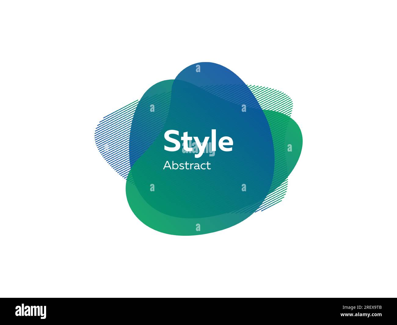 Liquid blue and green abstract element Stock Vector Image & Art - Alamy