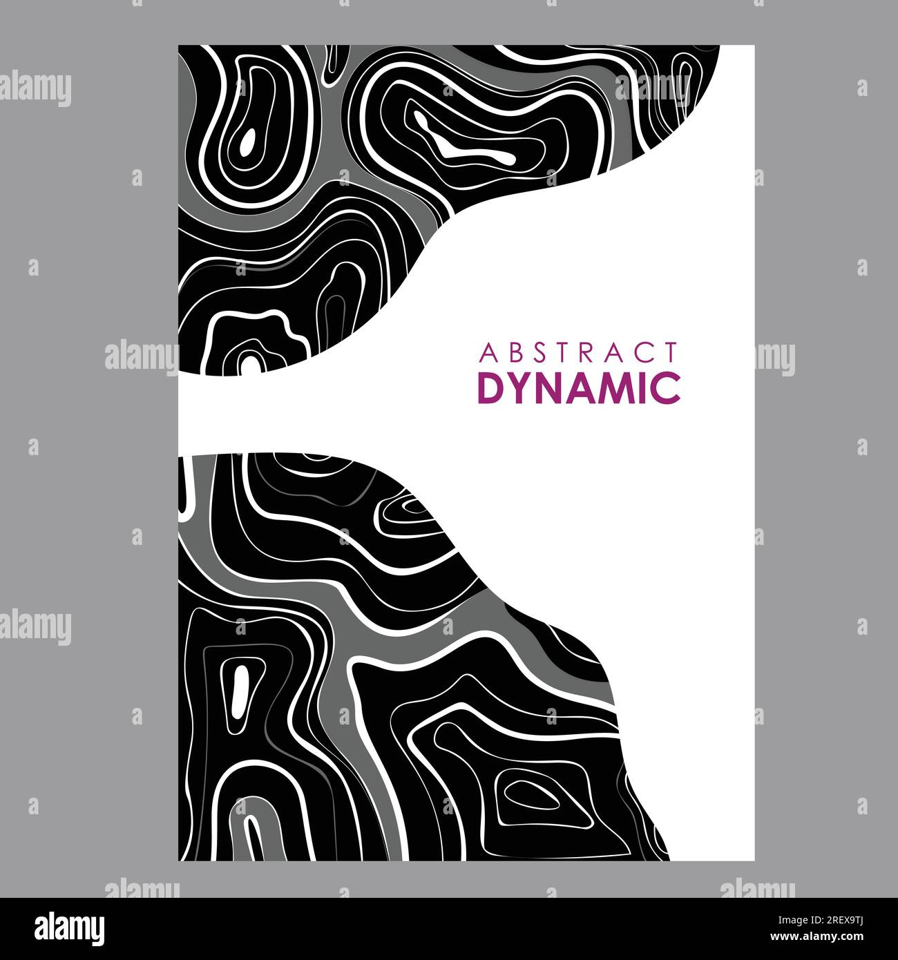 Abstract black and white background. Flux shapes Stock Vector Image ...