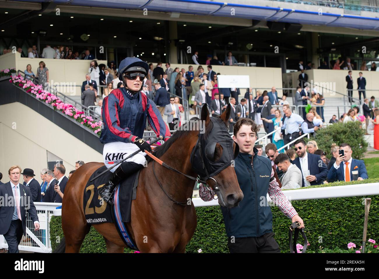 Ascot, Berkshire, UK. 29th July, 2023. Horse Hickory ridden by jockey ...