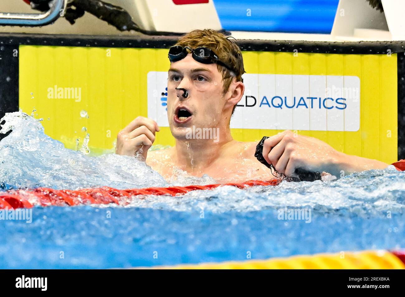 Fukuoka, Japan. 30th July, 2023. Hunter Armstrong of the United States ...
