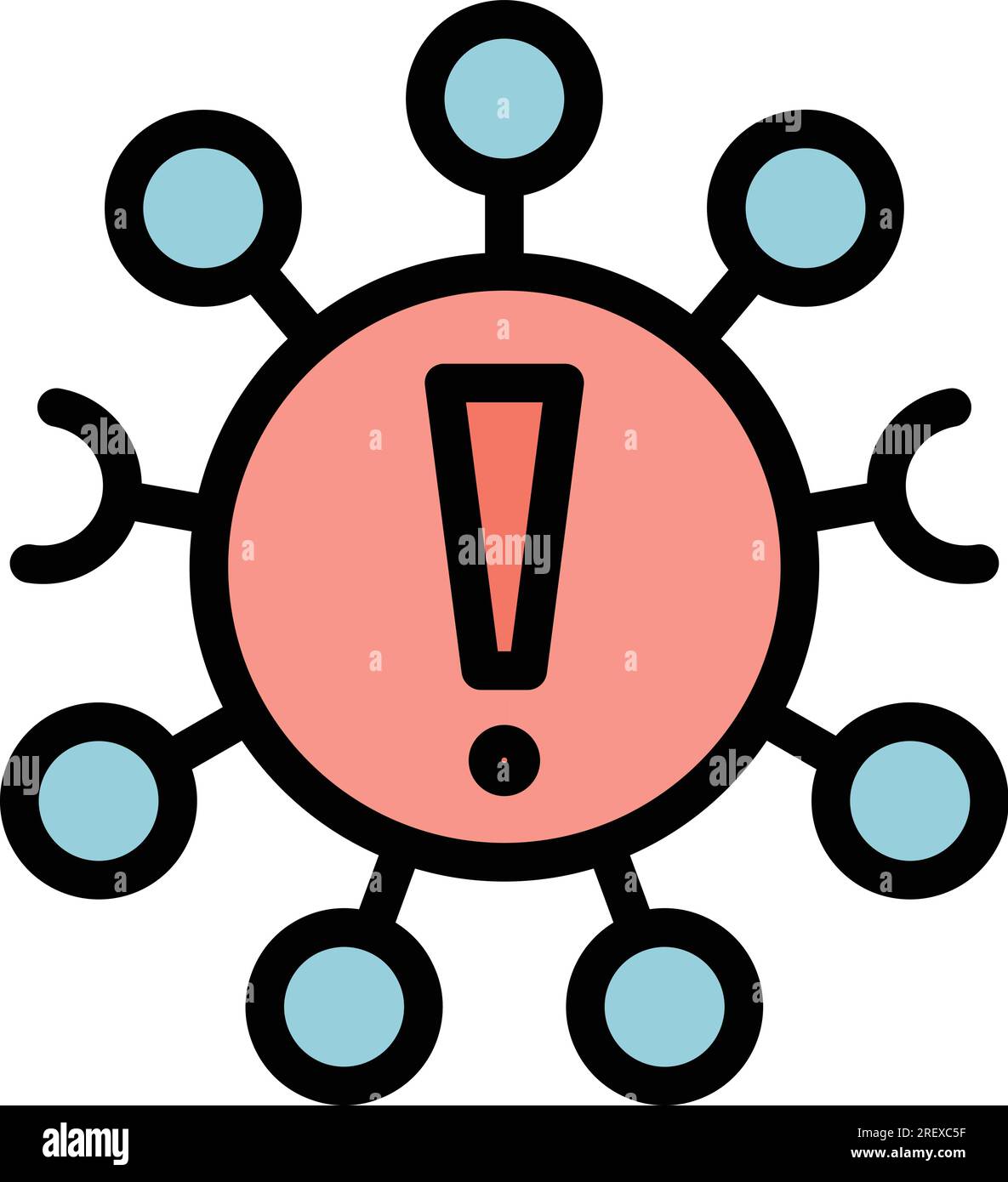 Attention influence icon outline vector. Social media. Content share ...