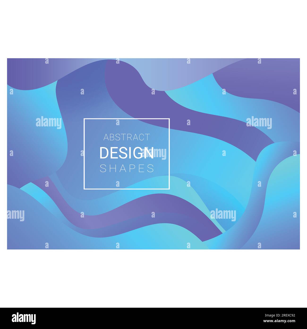 Abstract background. Blue and cyan wavy lines Stock Vector Image & Art ...